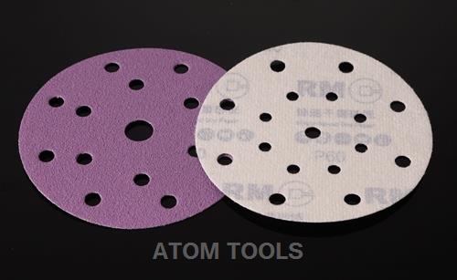 Dry abrasive paper disc